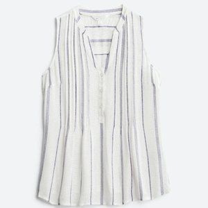 Market & Spruce | Tops | Nwt White Stripe Sleeveless Top Market Spruc ...